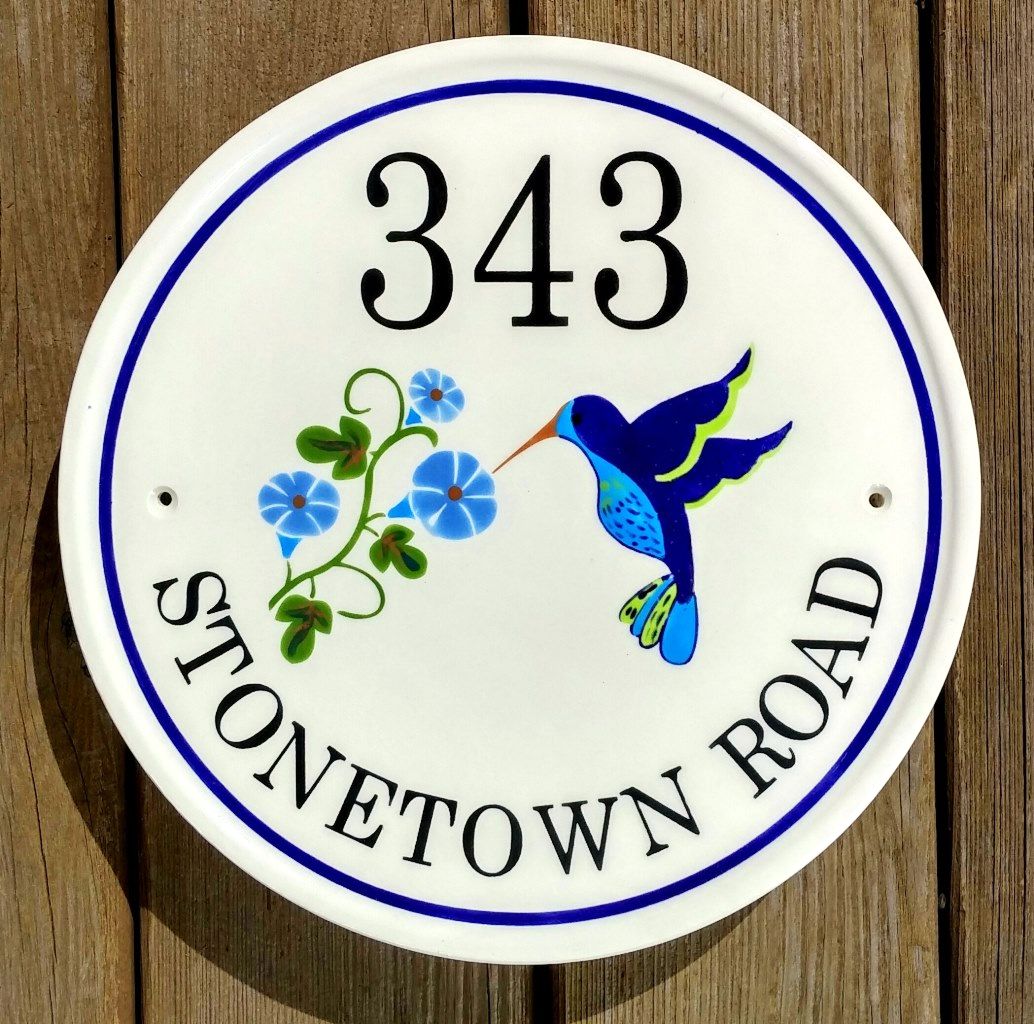 Round Address Plaques and House Number Signs